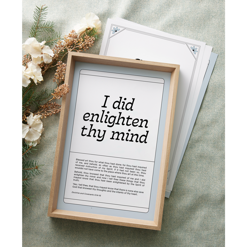 2025 Monthly Scripture Posters, Doctrine and Covenants