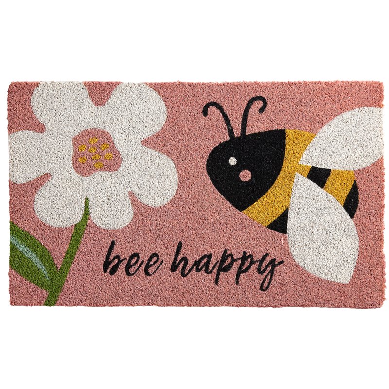 Bee Happy Welcome Mat