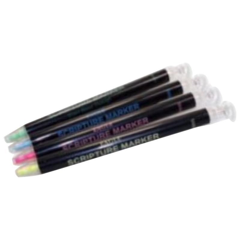 Dry Marker Package: 4 Colors Scripture Marker