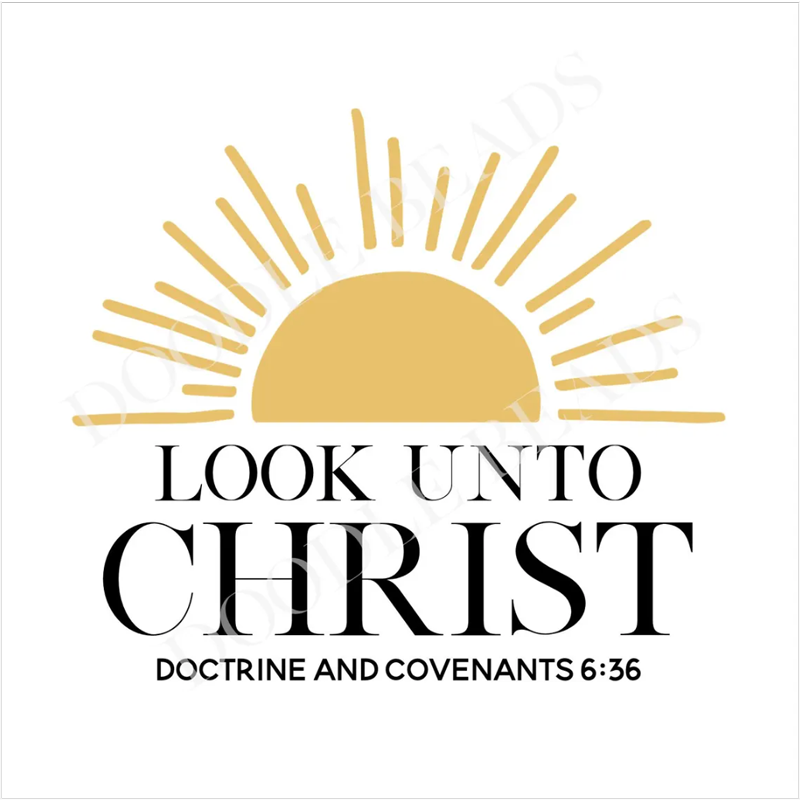 Look unto Christ 2025 Youth Theme Sun Print