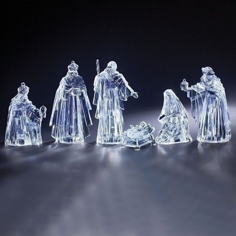 Light-up Acrylic Nativity Scene