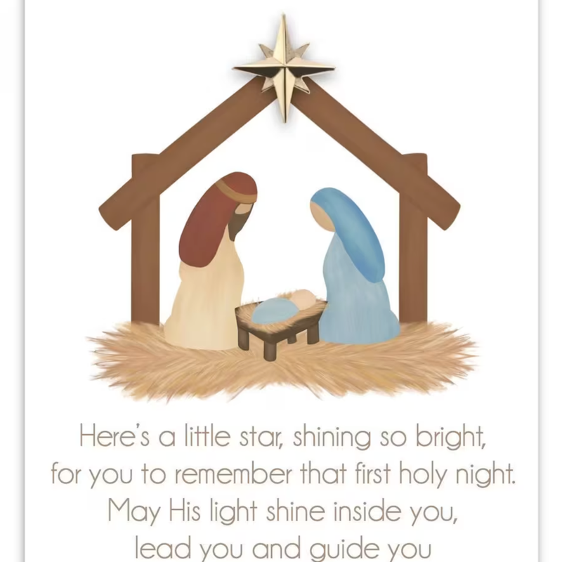 Star Nativity Lapel Pin