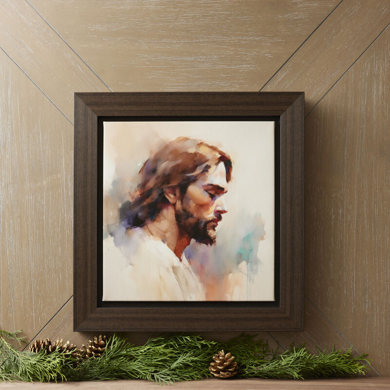 In Humility Our Savior (17x17 Framed Canvas Print)