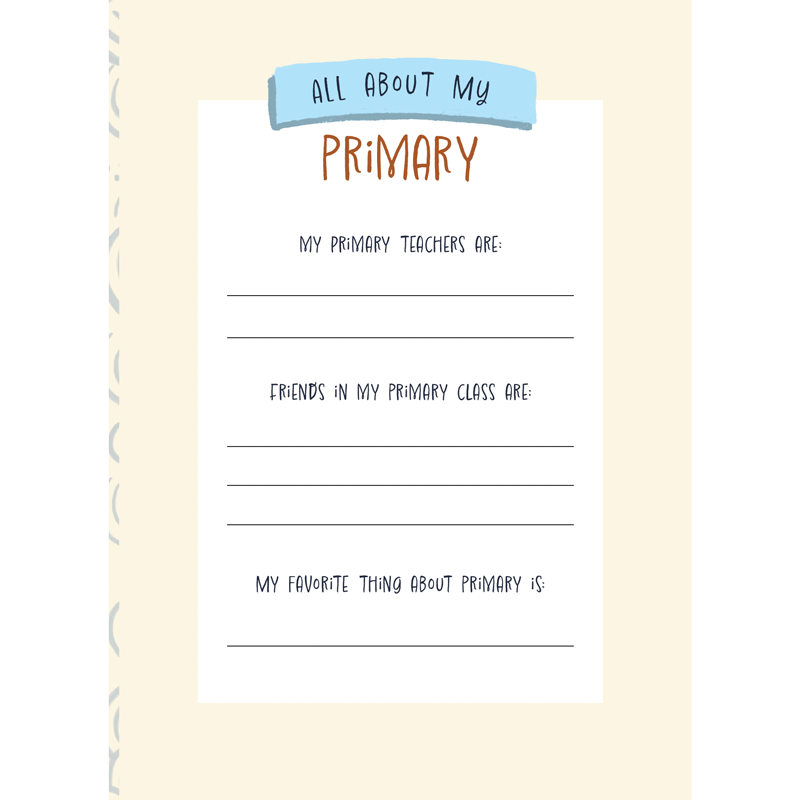 All About My Baptism Journal