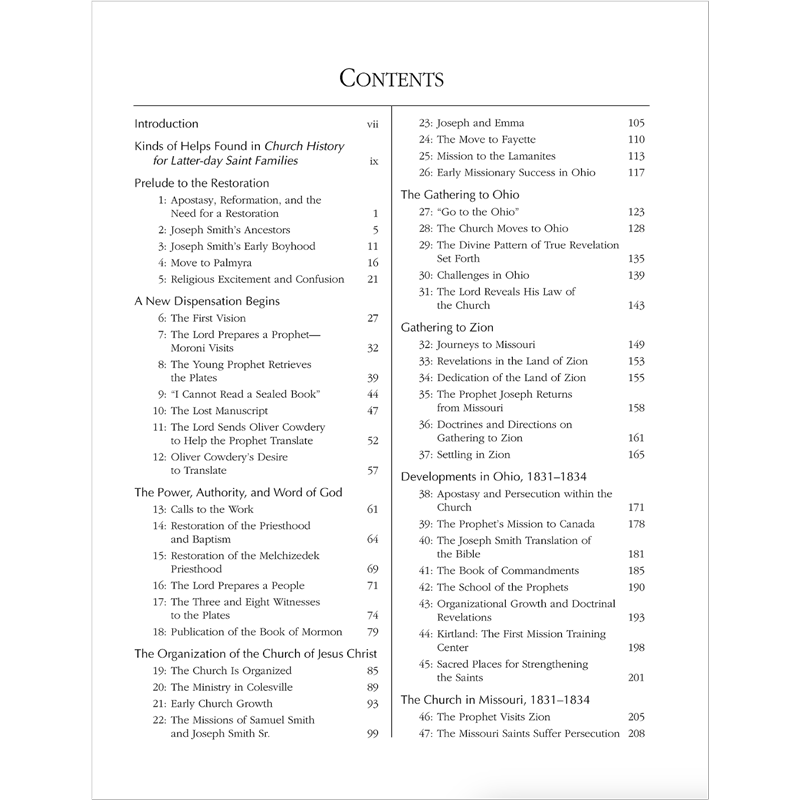 Church History for Latter-day Saint Families