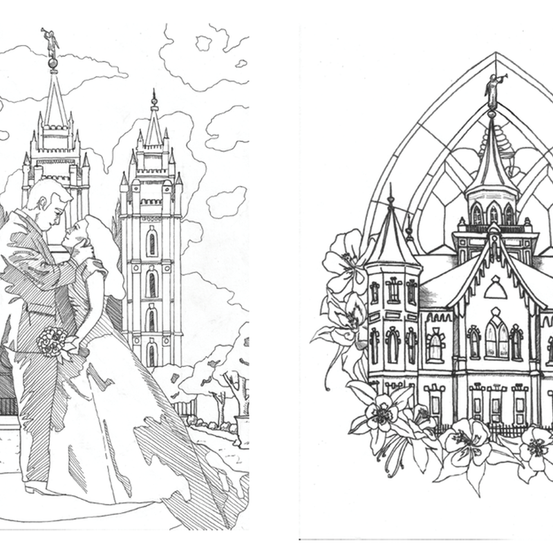 shrine coloring pages