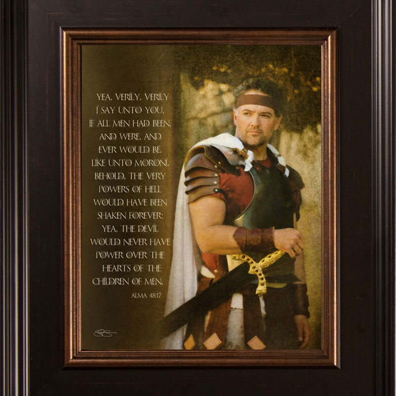 Captain Moroni (16x19 Framed Print)