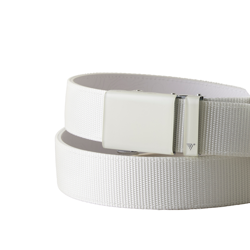 White on White Nylon 40mm Belt