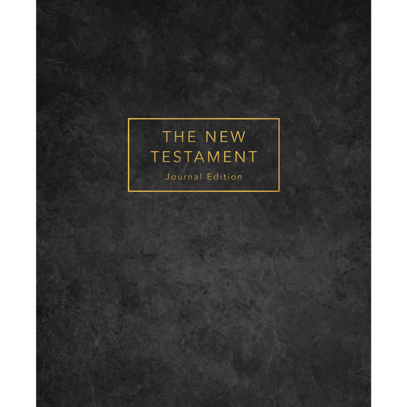 The New Testament, Journal Edition, Dark Gray (Unlined)