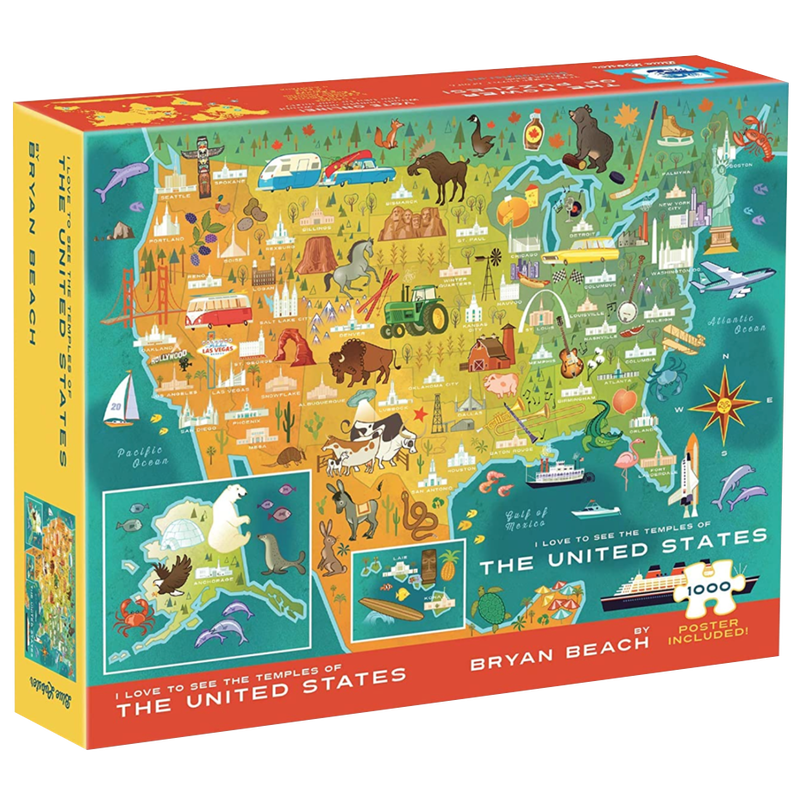 Temples of the United States 1000 Piece Puzzle