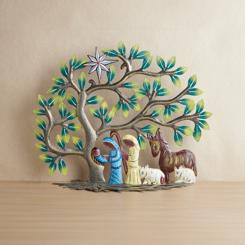 Haitian Holy Family Nativity Tree