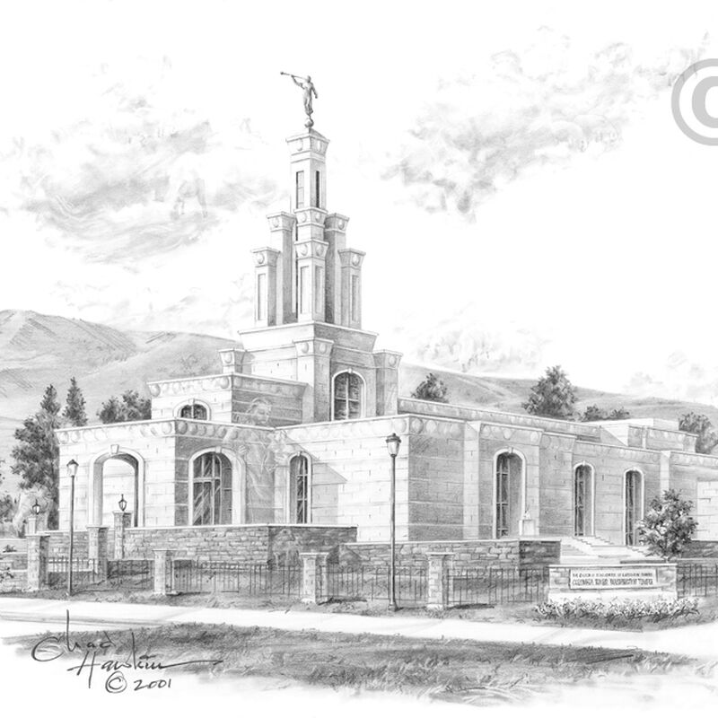 Columbia River Temple Sketch