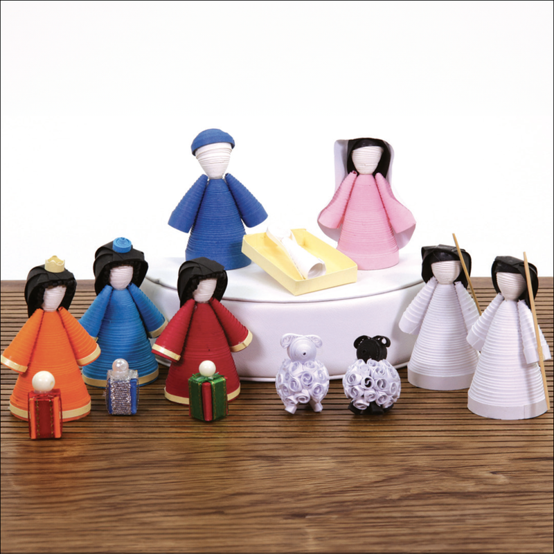 Cambodian Paper Quilled Nativity