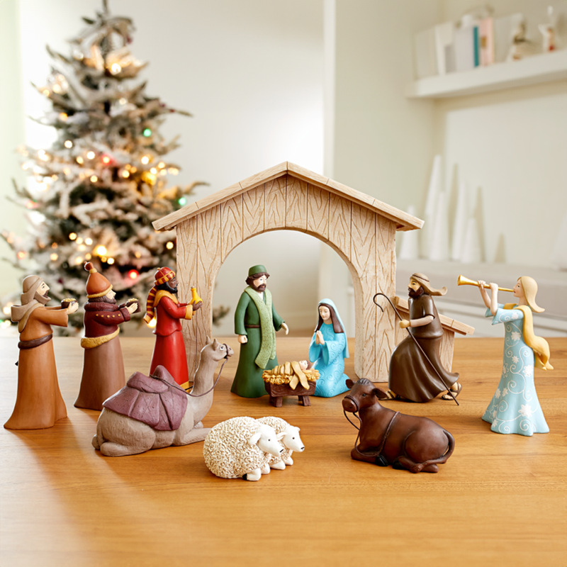 A Christ Centered Christmas Resin Nativity