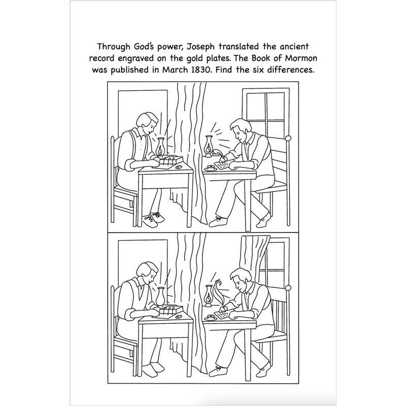 joseph smith coloring pages book