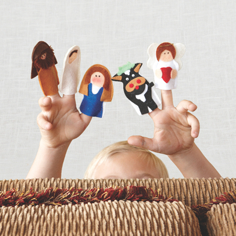 Children's Finger Puppet Fabric Nativity