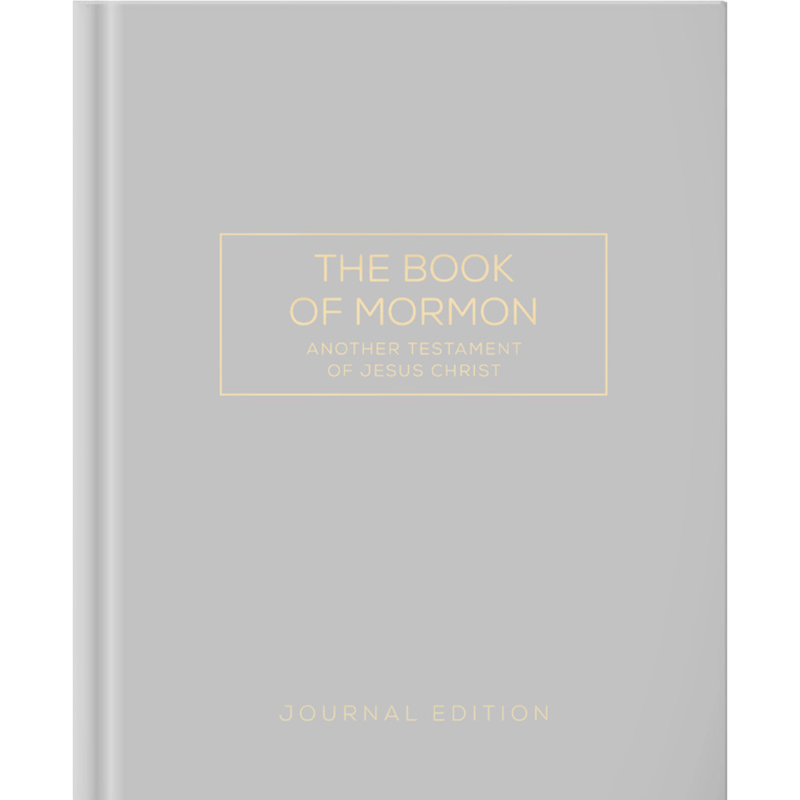 The Book Of Mormon Journal Edition Gray Unlined