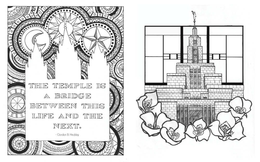 temple maintenance coloring pages