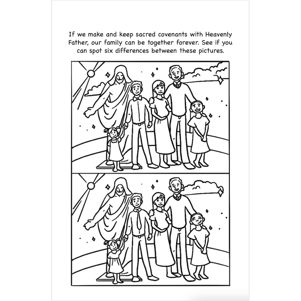 families can be together forever coloring pages